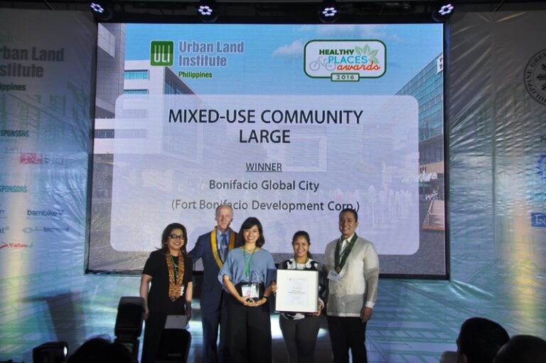 BGC Wins ULI Healthy Places Awards 2016 - Bonifacio Global City